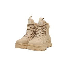 Buffalo Damen Stiefel "Buffalo VENOM MID", Gr. 39cream, Baumwolle, unifarben, Schuhe
