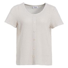 Gina Damen T-Shirt mit Lochstickerei