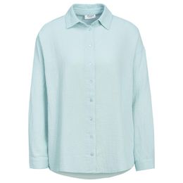 Gina Damen Musselin-Bluse unifarben