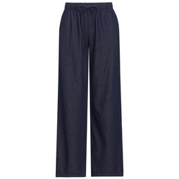 Gina Damen Wide-Leg-Jeans mit breitem Bund