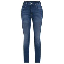 Gina Damen Slim-Jeans mit Used-Waschung