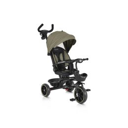 Byox Dreirad, Tricycle Summer, Fu&szlig;st&uuml;tze klappbar, Musik, Becherhalter, K&ouml;rbe gr&uuml;n