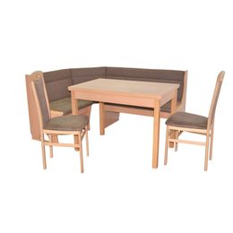 m&ouml;bel direkt online Eckbankgruppe (4teilig) "Caro I" Buche