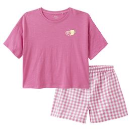 Yigga M&auml;dchen Shorty mit Zitronen-Motiv