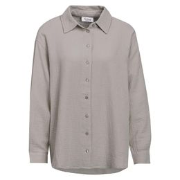 Gina Damen Musselin-Bluse unifarben