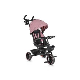 Byox Dreirad, Tricycle Summer, Fu&szlig;st&uuml;tze klappbar, Musik, Becherhalter, K&ouml;rbe rosa
