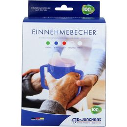 Dr. JUNGHANS Einnehmebecher m.Griff+Deckel 12mm gr&uuml;n 1 St