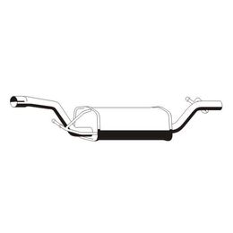 VEGAZ Mittelschalld&auml;mpfer fs572erns f&uuml;r Ford Volvo