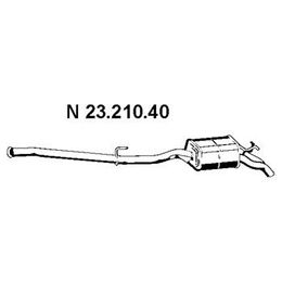 EBERSP&Auml;CHER EBERSP&Auml;CHER Endschalld&auml;mpfer 2321040 hinten f&uuml;r Mercedes