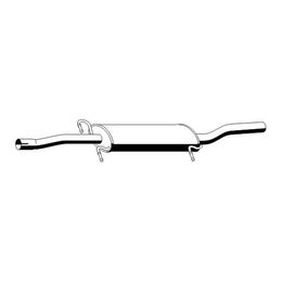 VEGAZ Mittelschalld&auml;mpfer ms423erns f&uuml;r Mercedes