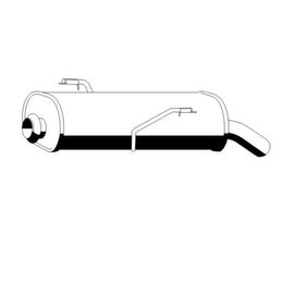 VEGAZ Endschalld&auml;mpfer pgs196erns hinten f&uuml;r TALBOT