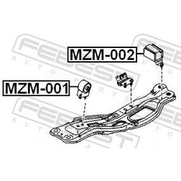 FEBEST Lagerung, Motor mzm001 vorne f&uuml;r MAZDA