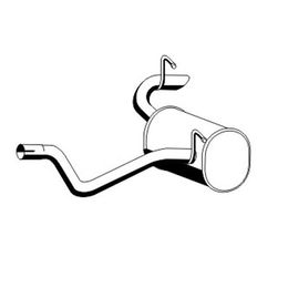 VEGAZ Endschalld&auml;mpfer ms425erns f&uuml;r Mercedes