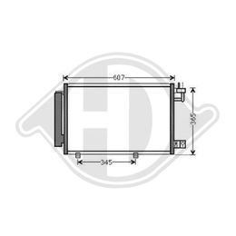 DIEDERICHS Kondensator, Klimaanlage dcc1640 f&uuml;r Ford