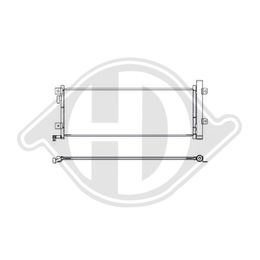 DIEDERICHS Kondensator, Klimaanlage Climate dcc2041 f&uuml;r Suzuki