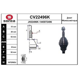 EAI Gelenksatz, Antriebswelle cv22496k