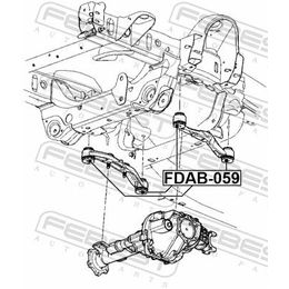 FEBEST Lagerung, Differential fdab059 Vorderachse f&uuml;r GM