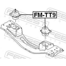 FEBEST Lagerung, Motor fmtt9 hinten f&uuml;r Ford