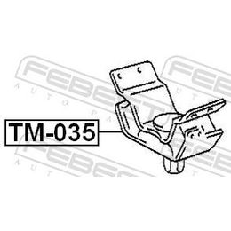 FEBEST Lagerung, Motor tm035 hinten f&uuml;r TOYOTA
