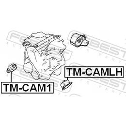 FEBEST Lagerung, Motor tmcamlh vorne links f&uuml;r TOYOTA
