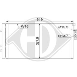 DIEDERICHS Kondensator, Klimaanlage dcc1580 f&uuml;r BMW