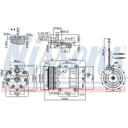 NISSENS Kompressor, Klimaanlage 890221 f&uuml;r DAF