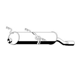 VEGAZ Endschalld&auml;mpfer pgs182erns f&uuml;r Peugeot