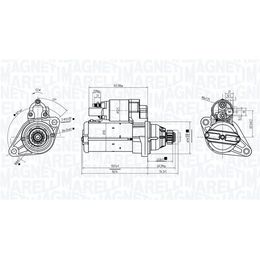 MAGNETI MARELLI Starter 063725944010 f&uuml;r VW