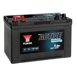 Yuasa Starterbatterie YBX ACTIVE MARINE DUAL EFB 12 V, 90 Ah, 700 A m27efb 12V 68Ah 700A