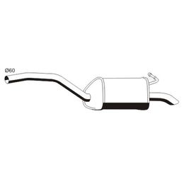 VEGAZ Endschalld&auml;mpfer fs497erns f&uuml;r Ford Volvo