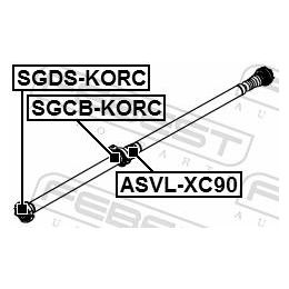 FEBEST Gelenk, L&auml;ngswelle sgdskorc f&uuml;r SSANGYONG HYUNDAI