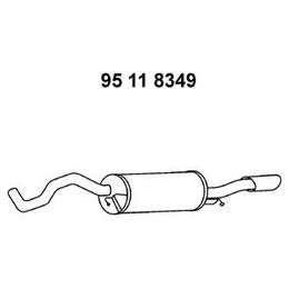 EBERSP&Auml;CHER EBERSP&Auml;CHER Endschalld&auml;mpfer 95118349 hinten f&uuml;r Audi