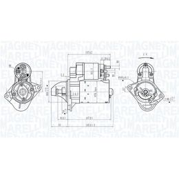 MAGNETI MARELLI Starter 063725395010 f&uuml;r Opel
