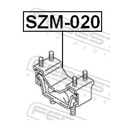 FEBEST Lagerung, Motor szm020 hinten f&uuml;r Suzuki