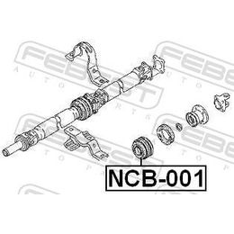 FEBEST Lager, Gelenkwellenmittellager ncb001 f&uuml;r NISSAN RENAULT