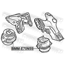 FEBEST Lagerung, Motor bmme70n55 vorne f&uuml;r BMW