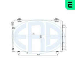 ERA Kondensator, Klimaanlage 667179 f&uuml;r TOYOTA