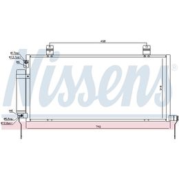 NISSENS Kondensator, Klimaanlage 940164 f&uuml;r MITSUBISHI
