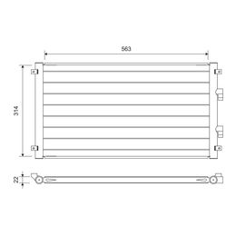 Valeo Kondensator, Klimaanlage 822755 f&uuml;r NISSAN