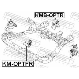 FEBEST Lagerung, Motor kmoptfr vorne f&uuml;r HYUNDAI