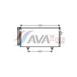 AVA QUALITY COOLING Kondensator, Klimaanlage su5077d f&uuml;r Subaru