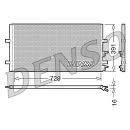 DENSO Kondensator, Klimaanlage dcn10017 f&uuml;r Ford