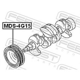 FEBEST Riemenscheibe, Kurbelwelle mds4g15 f&uuml;r MITSUBISHI