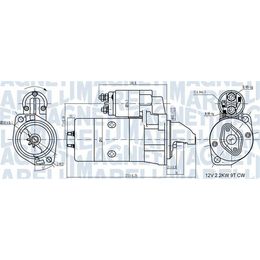 MAGNETI MARELLI Starter 063720350010 f&uuml;r VW