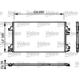 Valeo Kondensator, Klimaanlage 814006 f&uuml;r RENAULT