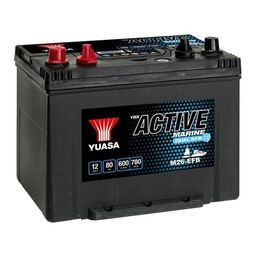 Yuasa Starterbatterie YBX ACTIVE MARINE DUAL EFB 12 V, 80 Ah, 600 A m26efb 12V 68Ah 600A