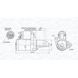 MAGNETI MARELLI Starter 063721452010 f&uuml;r Mercedes SMART MITSUBISHI