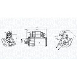 MAGNETI MARELLI Starter 063726375010 f&uuml;r Mercedes NISSAN RENAULT