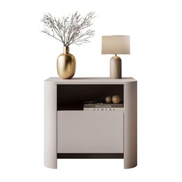Lookway Nachttisch, Kaschmir, Holzwerkstoff, 58x52x39 cm, Schlafzimmer, Nachttische