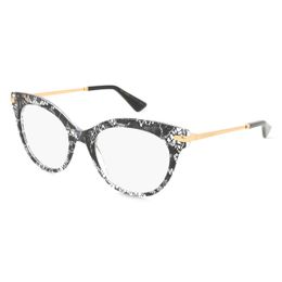 Dolce & Gabbana Dolce&Gabbana DG3392 Brille Damen | Fassung: Vollrand, Butterfly, Schwarz Gemustert